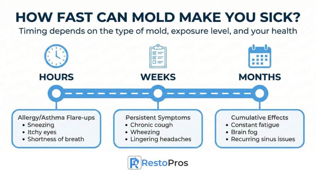 Mold Exposure Symptoms: Timeline, Health Risks & Next Steps